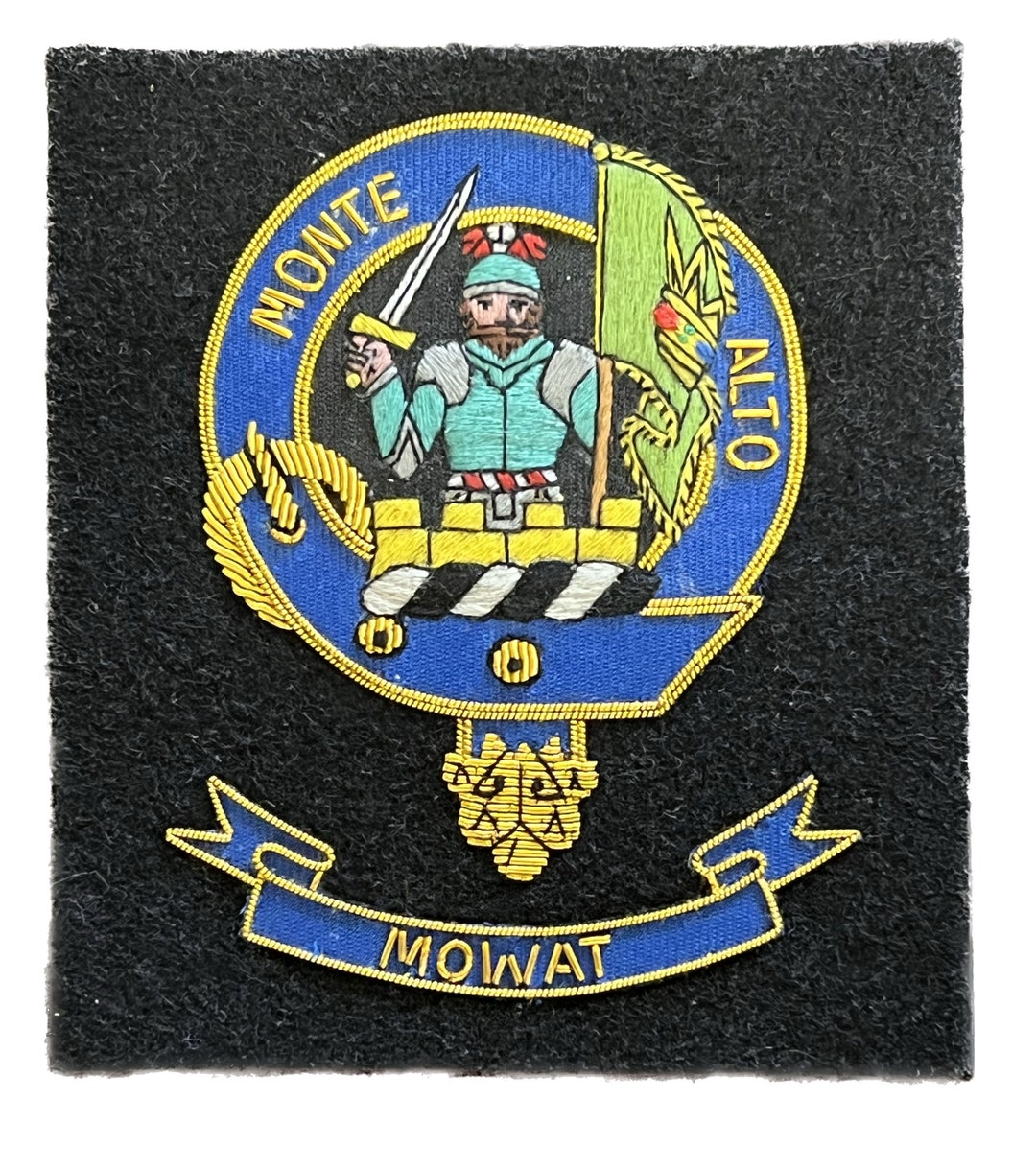 Mowat Scottish Clan Embroidered Crest - Etsy