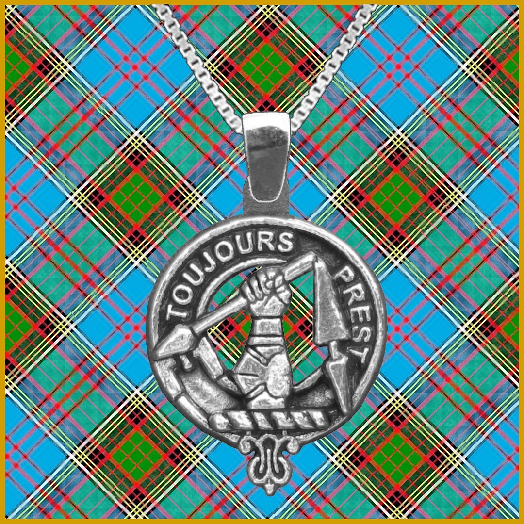Carmichael Large 1" Scottish Clan Crest Pendant - Sterling Silver - Etsy