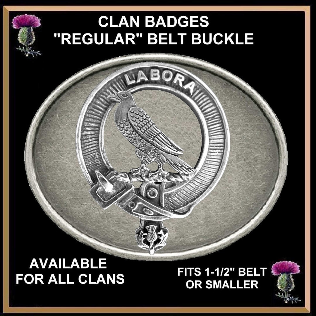 Mackie Clan Crest Regular Buckle - Etsy