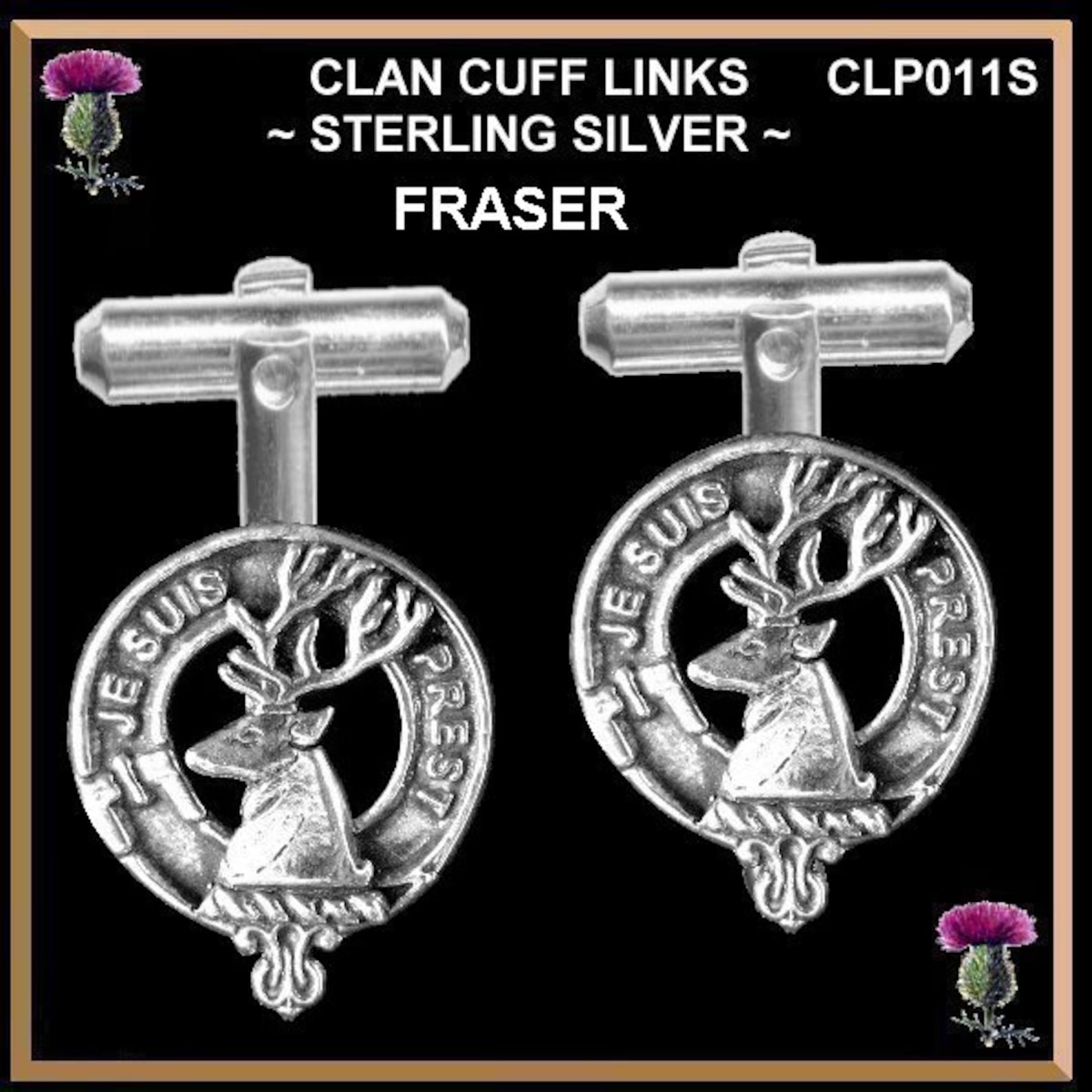 Outlander Inspired Fraser Clan Crest Scottish Cufflinks | Etsy