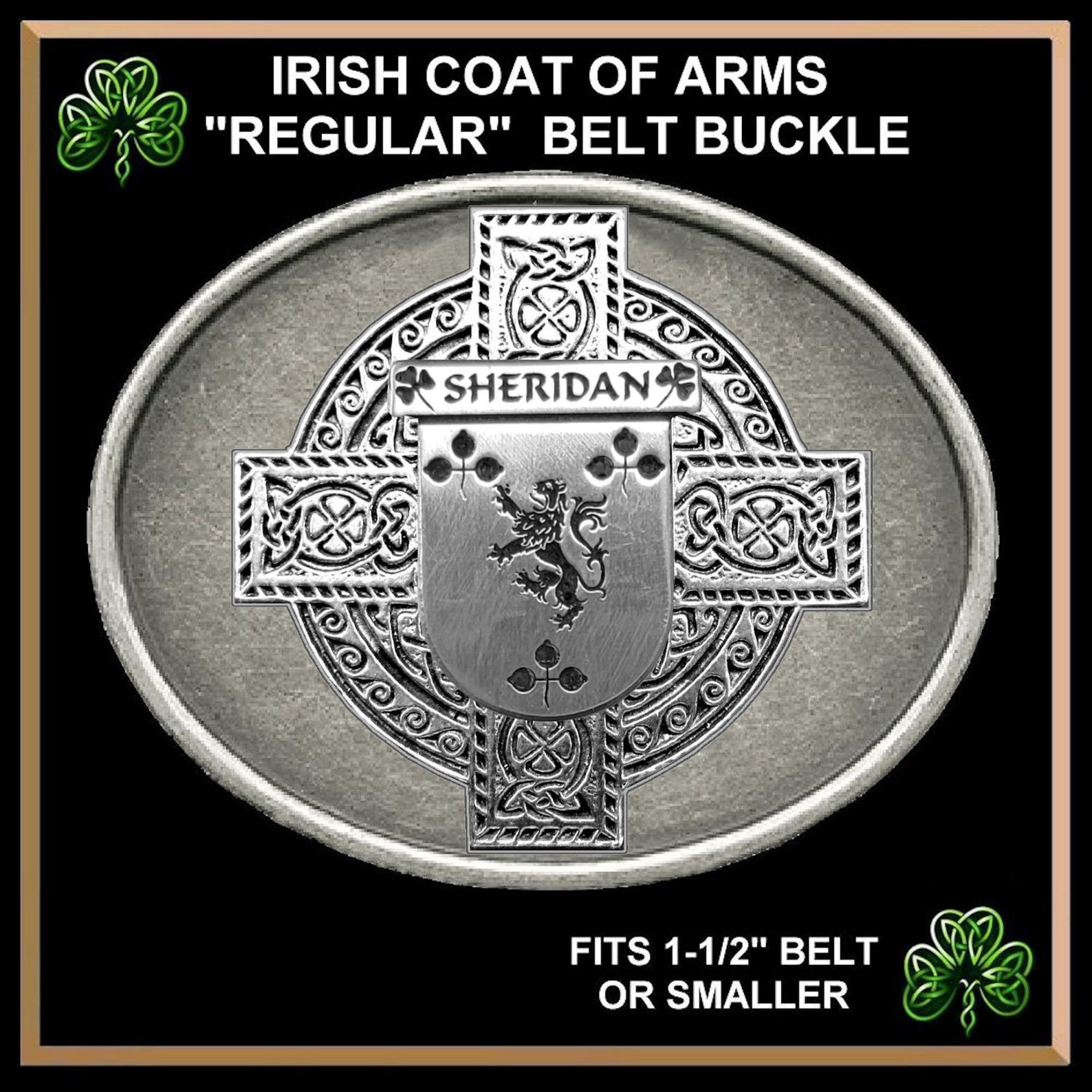 Sheridan Irish Coat of Arms Regular Buckle - Etsy
