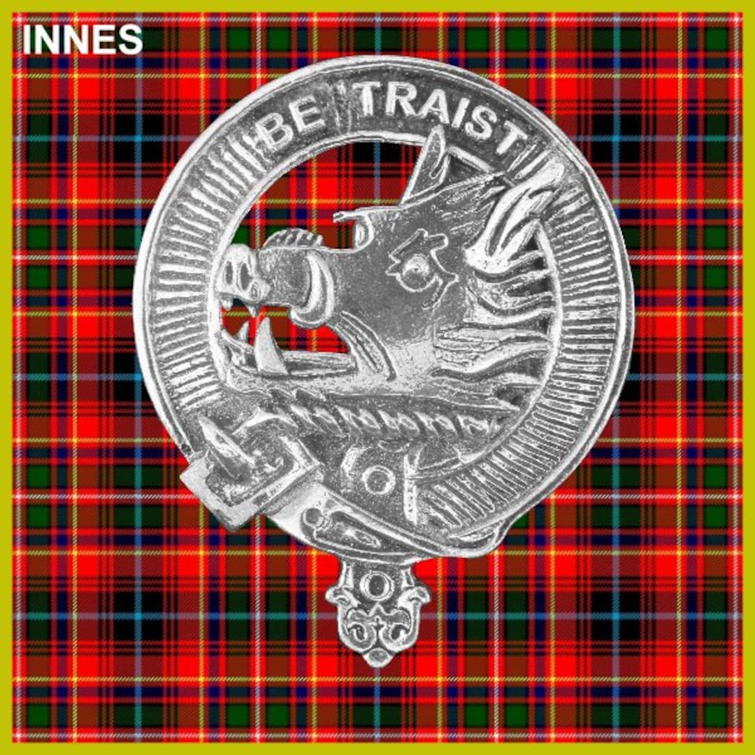 Innes Clan Crest Scottish Cap Badge CB02 - Etsy