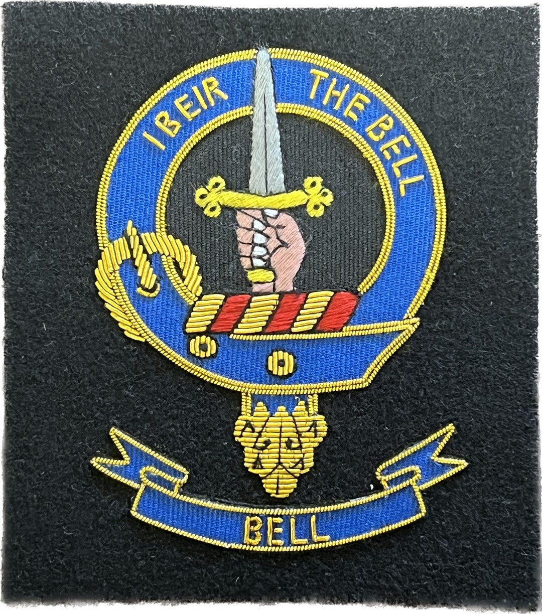 Bell Scottish Clan Embroidered Crest - Etsy