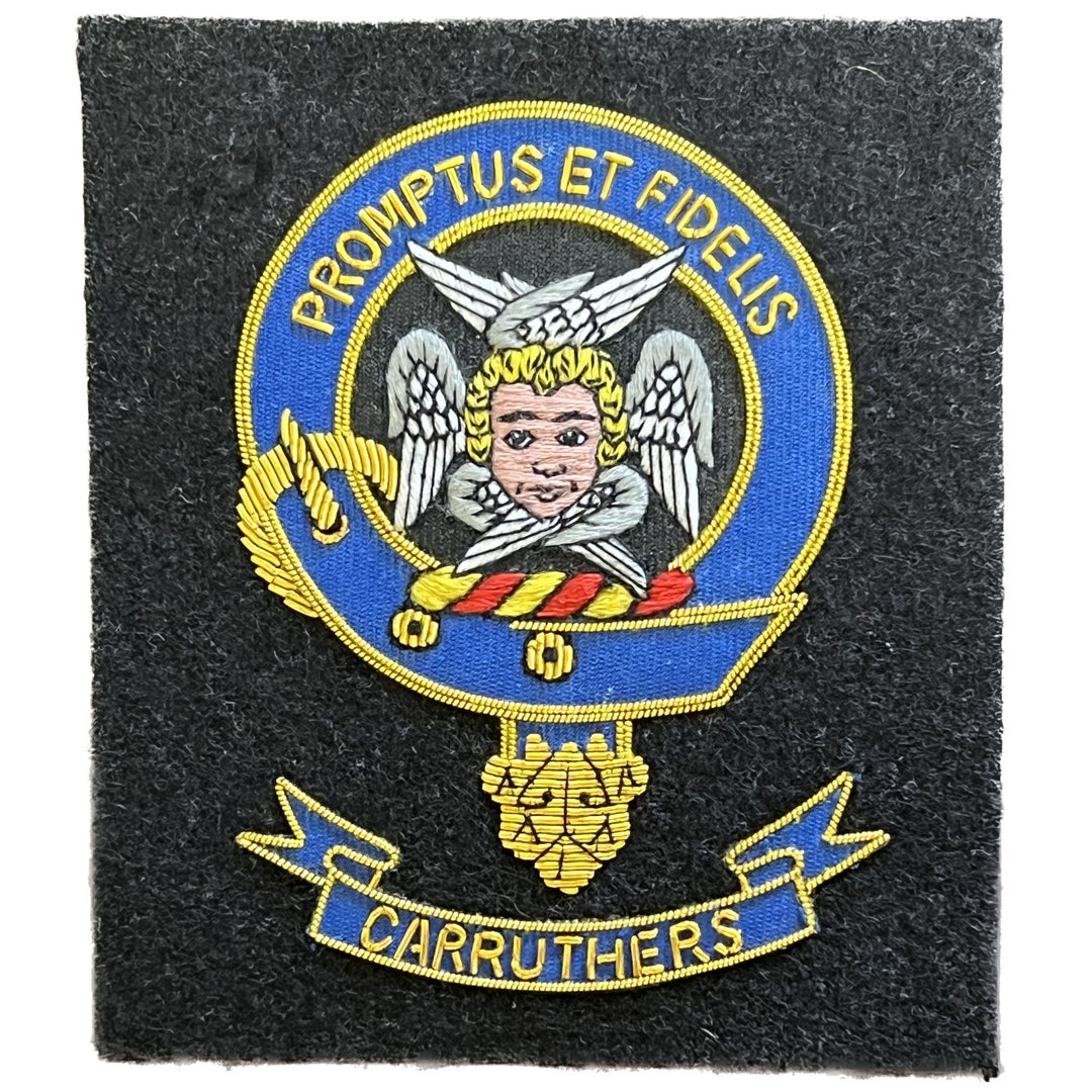 Carruthers Scottish Clan Embroidered Crest - Etsy