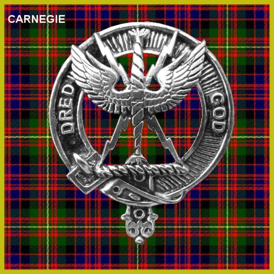 Carnegie Clan Crest Scottish Cap Badge CB02 - Etsy