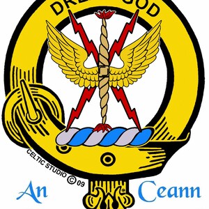 Carnegie Clan Crest Interlace Drop Pendant - Etsy UK