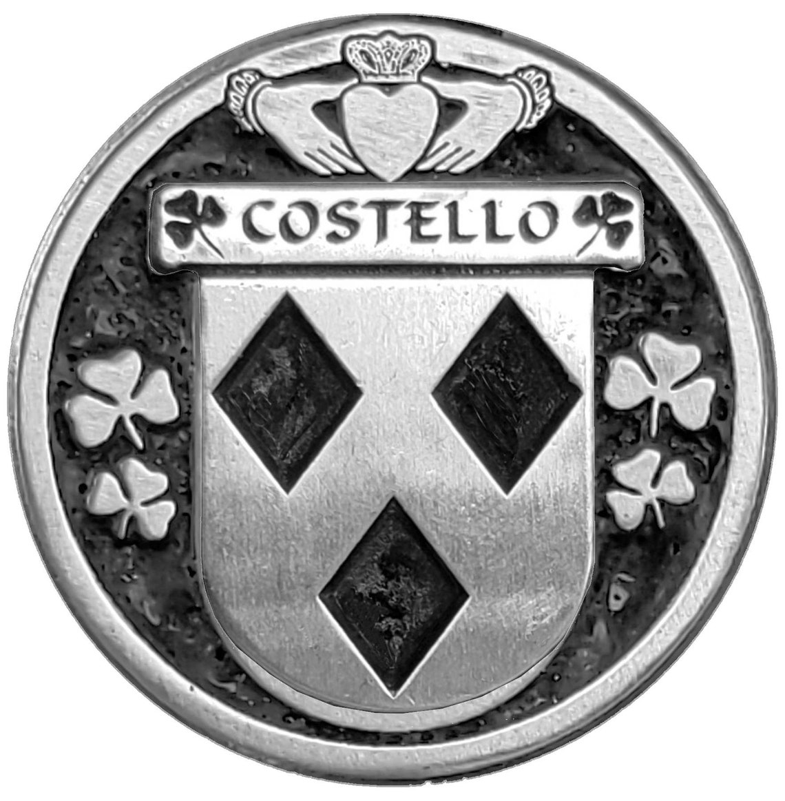 Costello Irish Coat of Arms Clip Tie Bar - Etsy