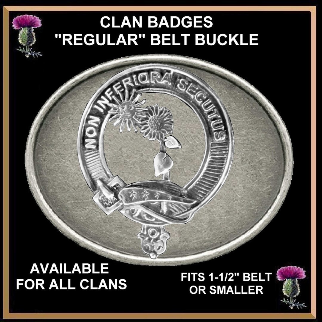 Buchan Clan Crest Regular Buckle - Etsy UK