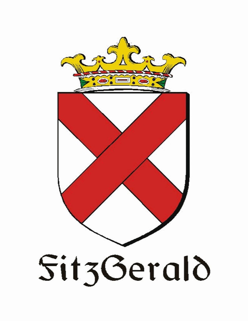 Fitzgerald Irish Coat of Arms Celtic Interlace Disk Pendant | Etsy