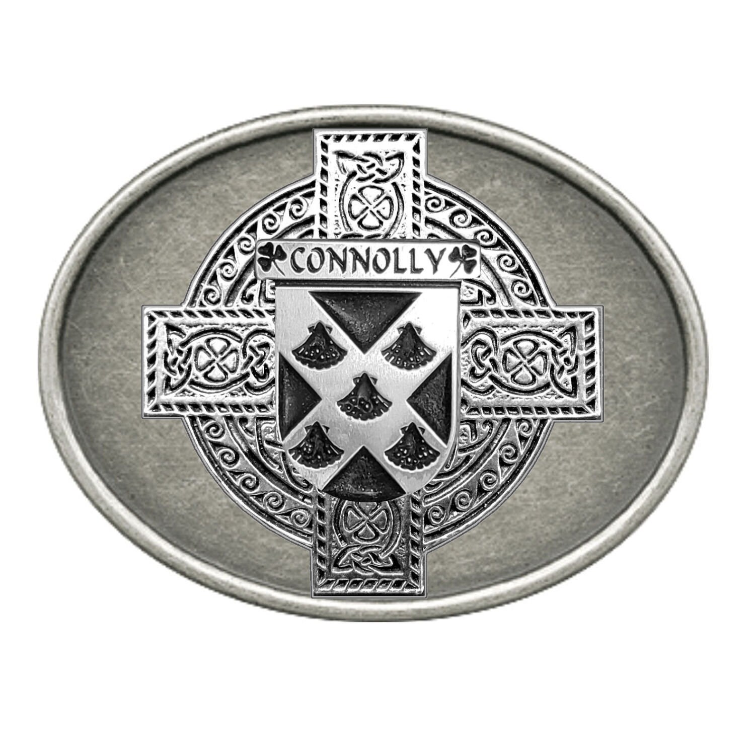 Connolly Irish Coat of Arms Regular Buckle - Etsy Canada