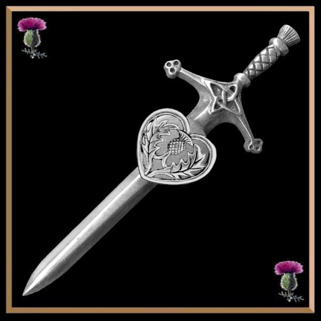 Thistle Heart Scottish Pewter Kilt Pin - Etsy