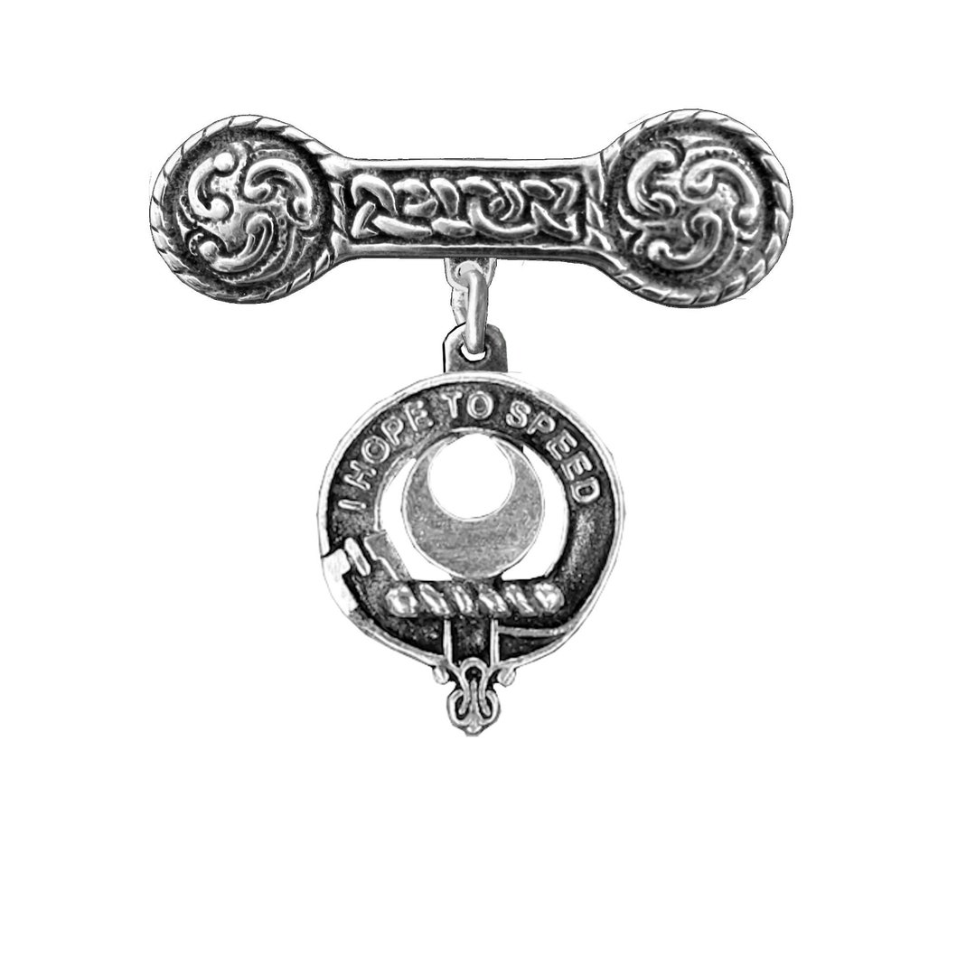 Cathcart Clan Crest Iona Bar Brooch - Sterling Silver - Etsy UK