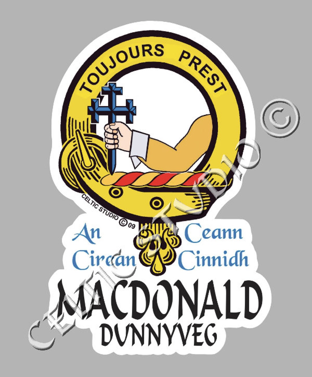 Macdonald (dunnyveg) Clan Crest Decal | Custom Scottish Heritage Car ...