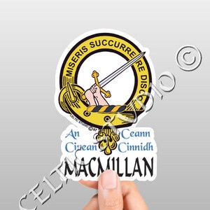 Macmillan Clan Crest Decal | Custom Scottish Heritage Car & Laptop ...