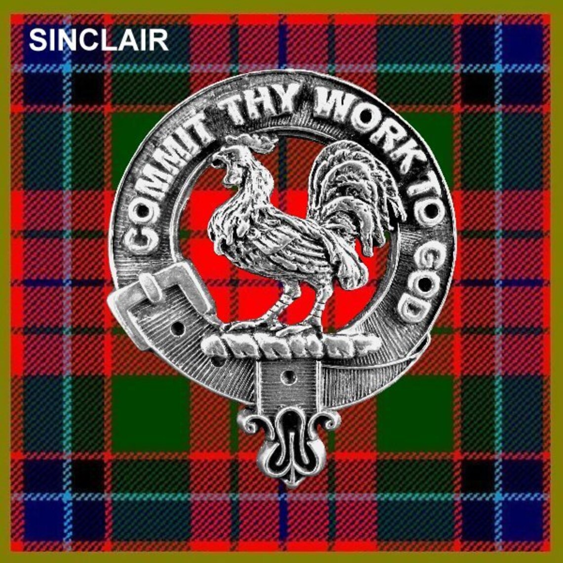 Sinclair Clan Crest Scottish Pewter Cap Badge CB01 - Etsy