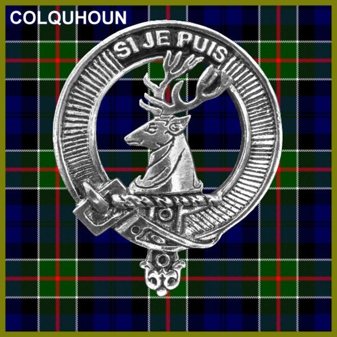 Colquhoun Clan Crest Scottish Cap Badge CB02 - Etsy