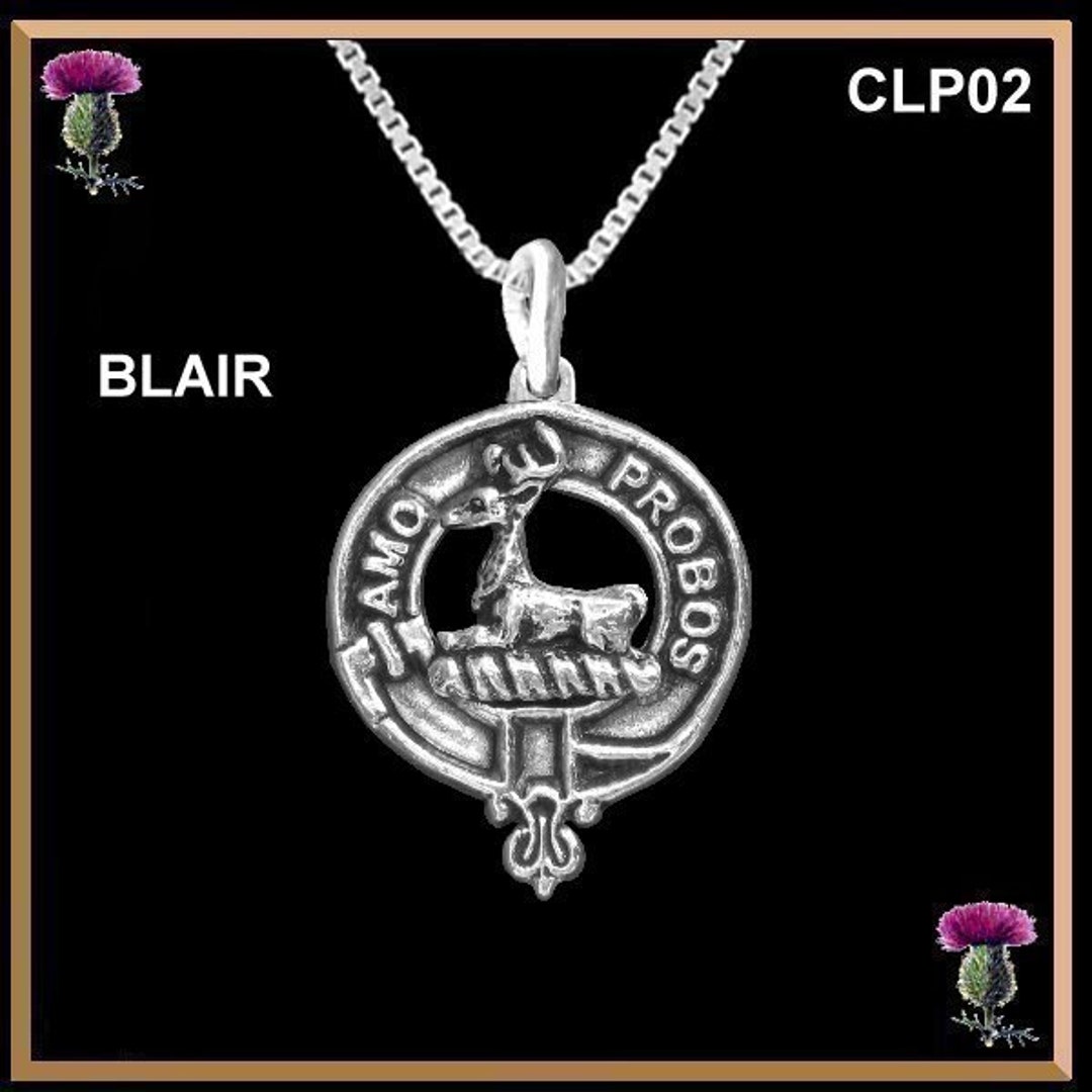 Blair Clan Crest Scottish Pendant CLP02 - Etsy