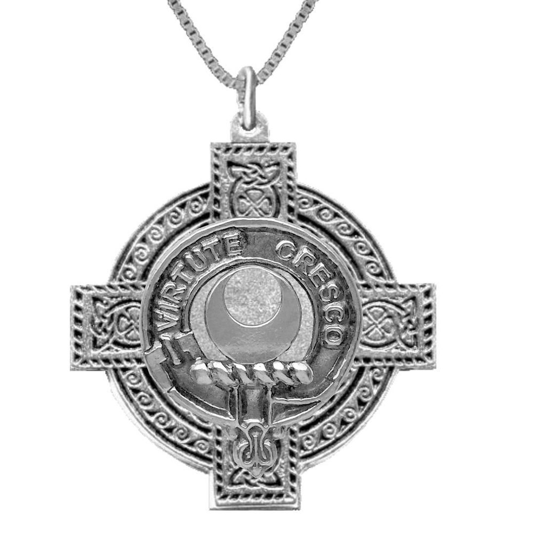 Leask Clan Crest Celtic Cross Pendant Scottish ~ CLP04 - Etsy