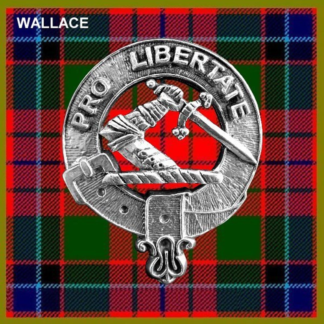 Wallace Clan Crest Scottish Pewter Cap Badge CB01 - Etsy