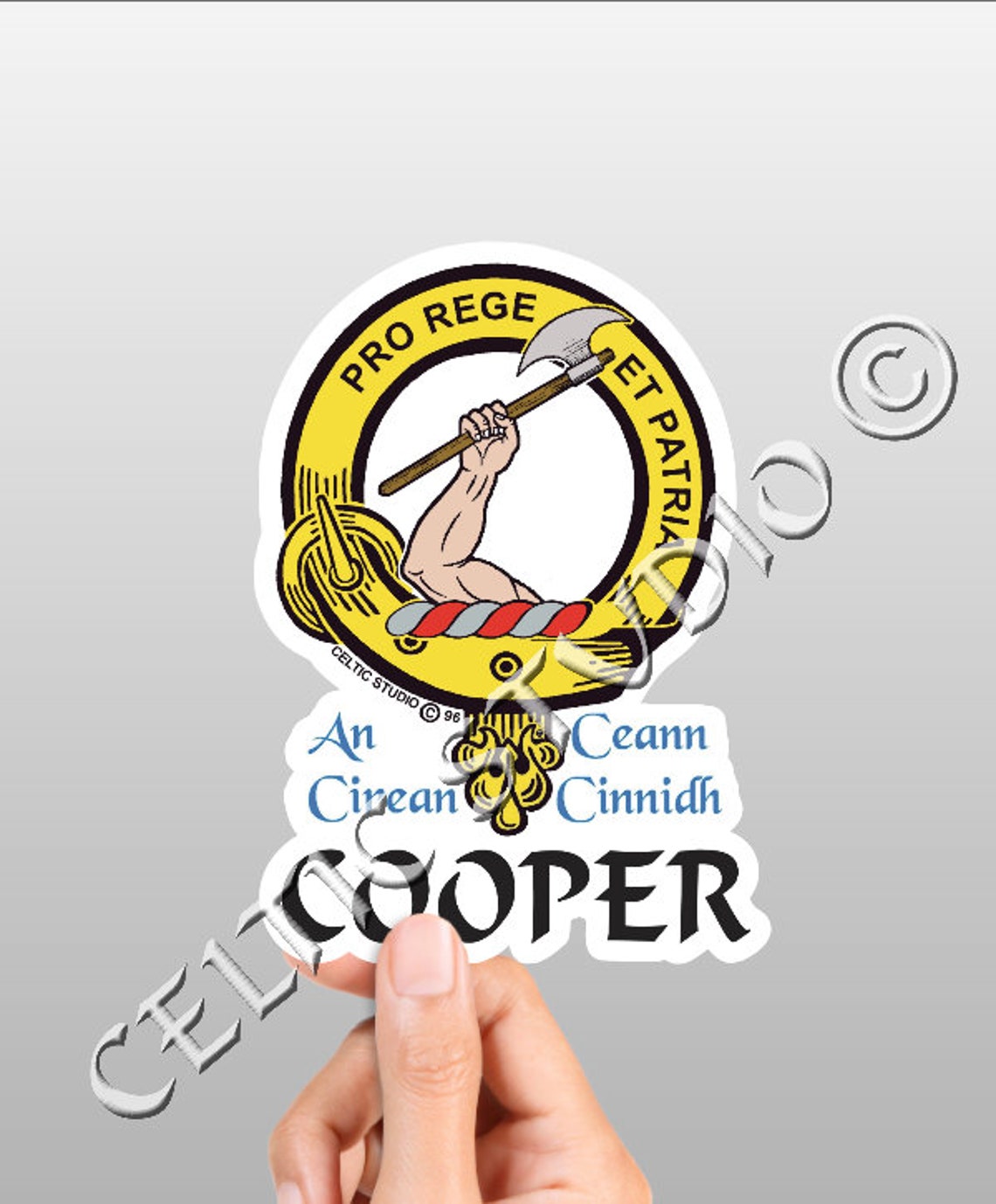 Cooper Clan Crest Decal | Custom Scottish Heritage Car & Laptop ...