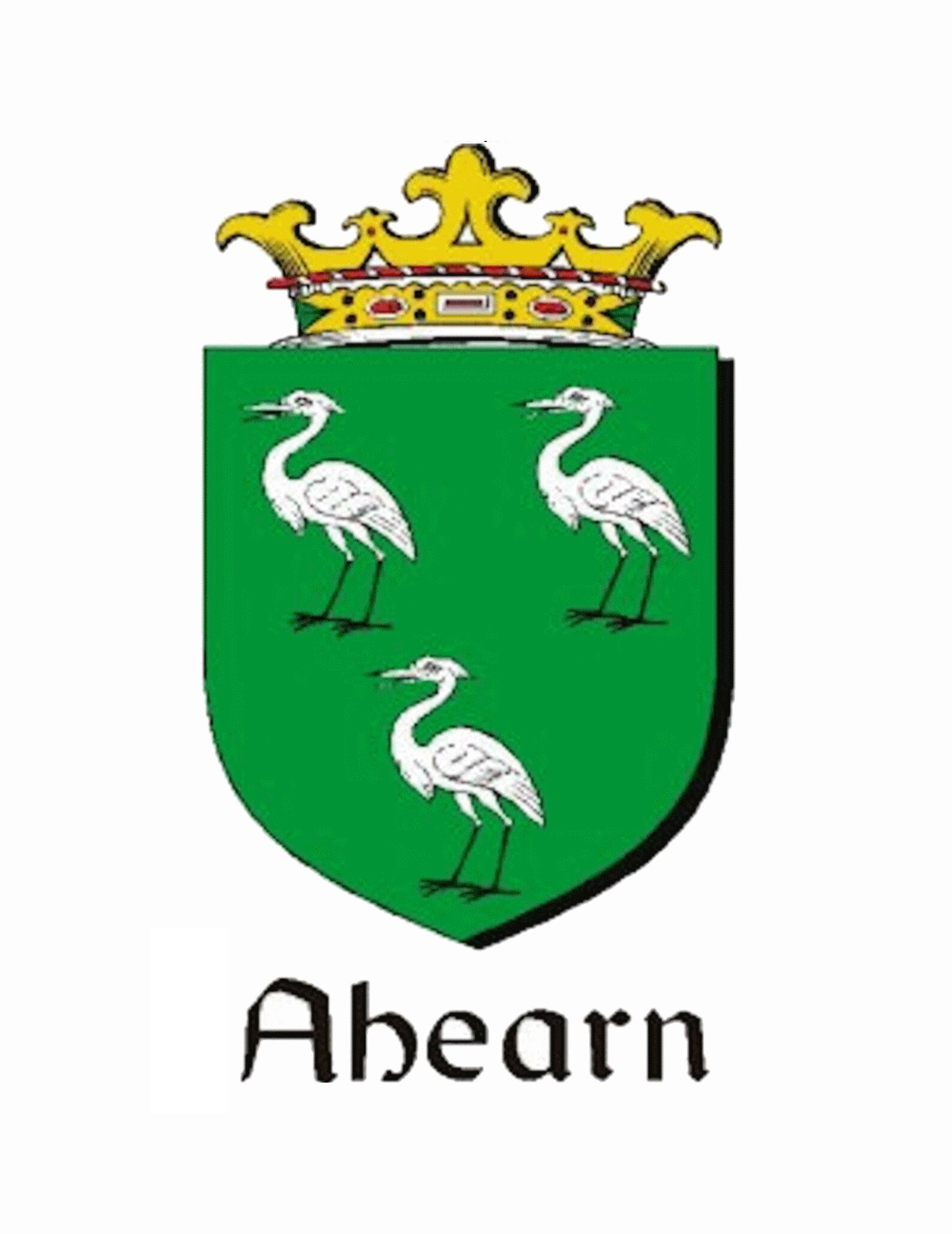 Ahearn Irish Coat of Arms Art Nouveau Drop Pendant - Etsy