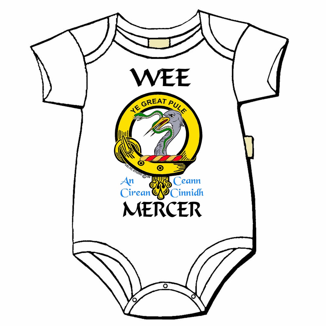 Mercer Scottish Clan Crest Baby Jumper - Etsy
