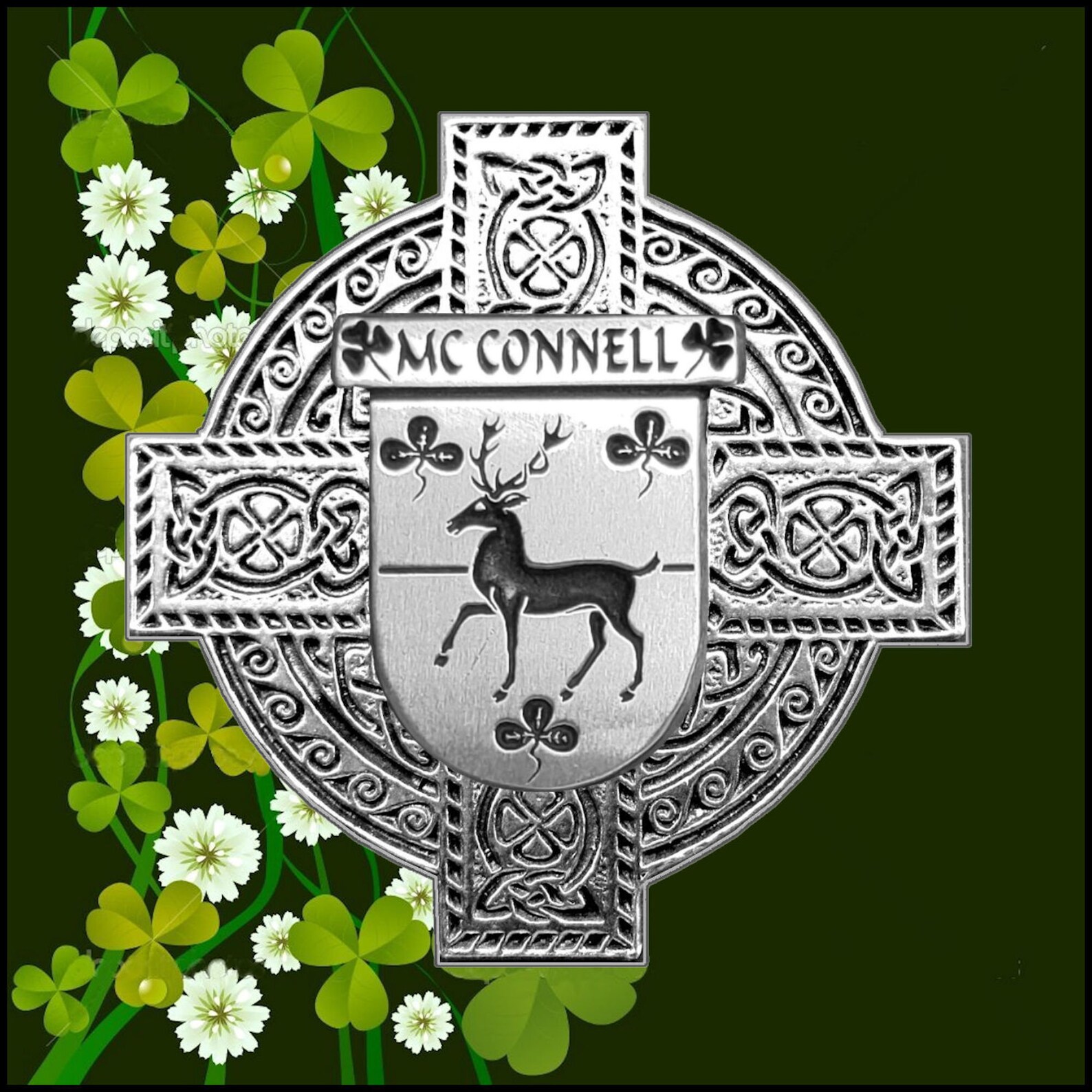 Mcconnell Irish Coat of Arms Badge Glass Beer Mug - Etsy