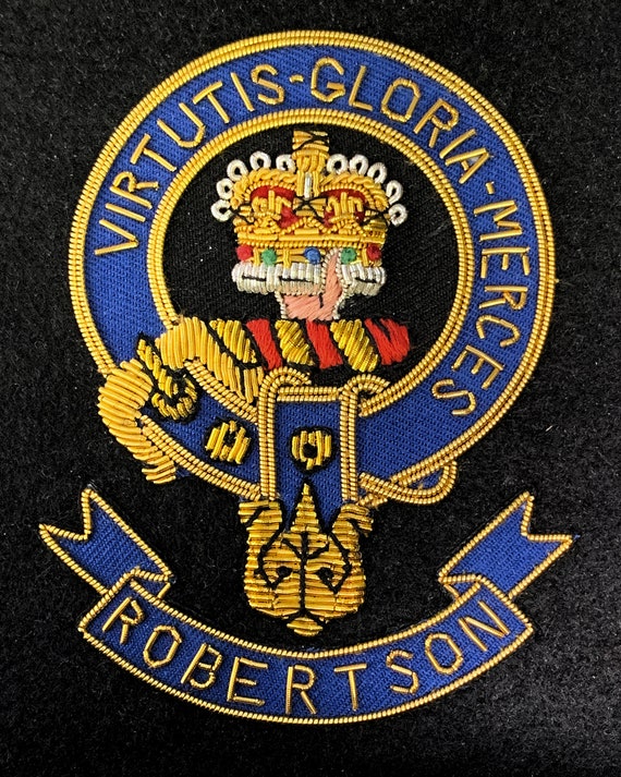 Robertson Scottish Clan Embroidered Crest | Etsy
