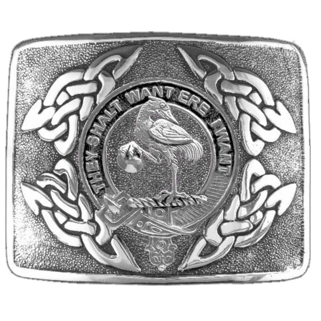 Cranston Clan Crest Interlace Kilt Belt Buckle - Etsy