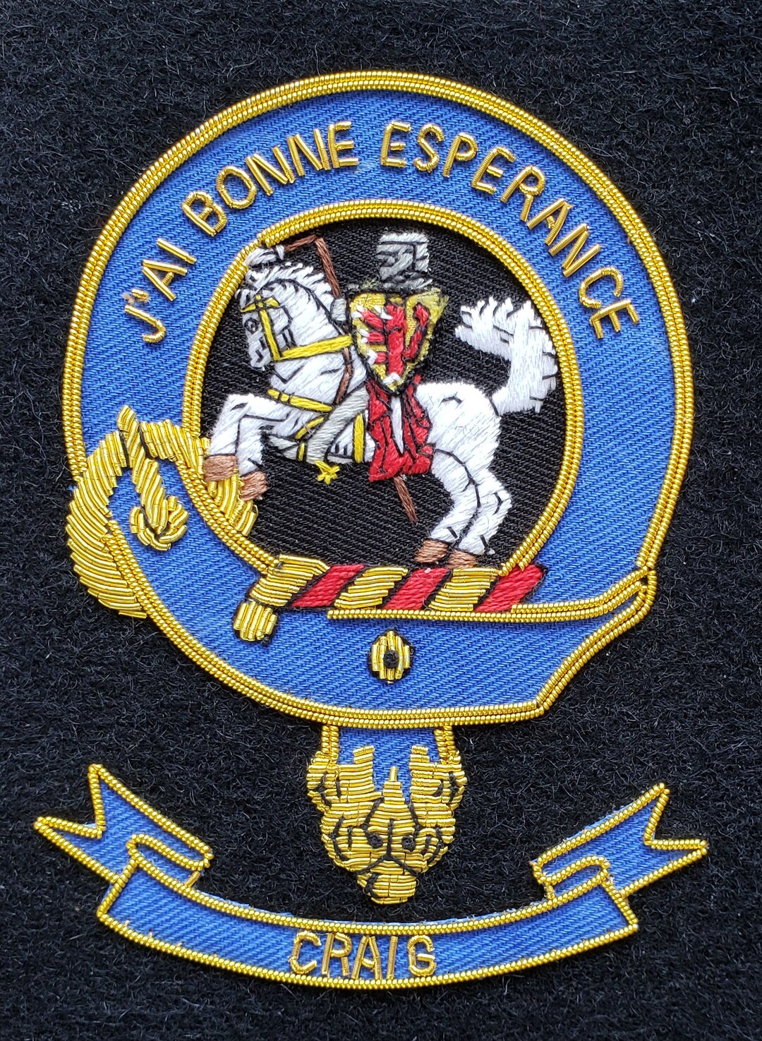 Craig Scottish Clan Embroidered Crest - Etsy