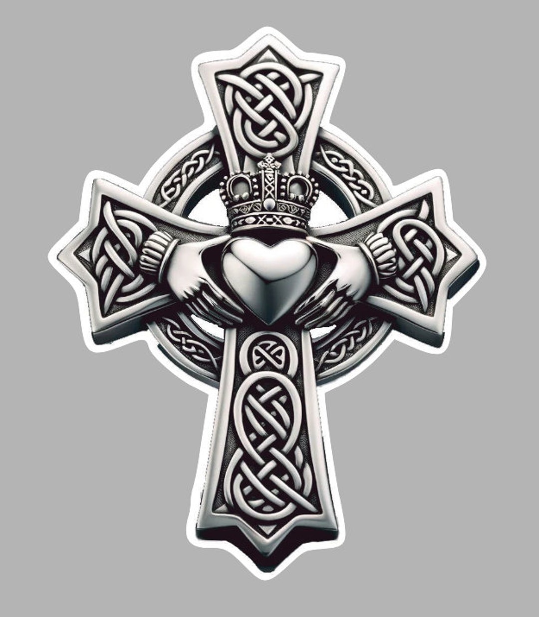 Celtic Cross Sticker | Custom Celtic Heritage Car & Laptop Stickers - Etsy