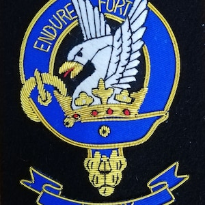Lindsay Scottish Clan Embroidered Crest - Etsy