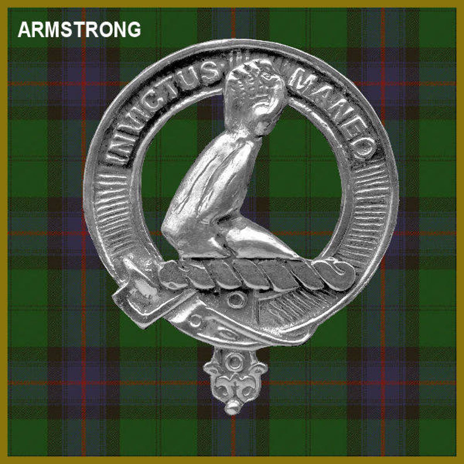 Armstrong Clan Crest Scottish Cap Badge CB02 | Etsy