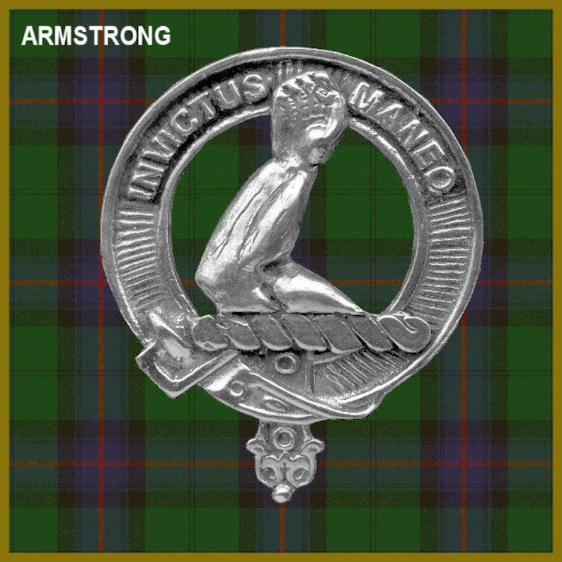 Armstrong Clan Crest Scottish Cap Badge CB02 | Etsy