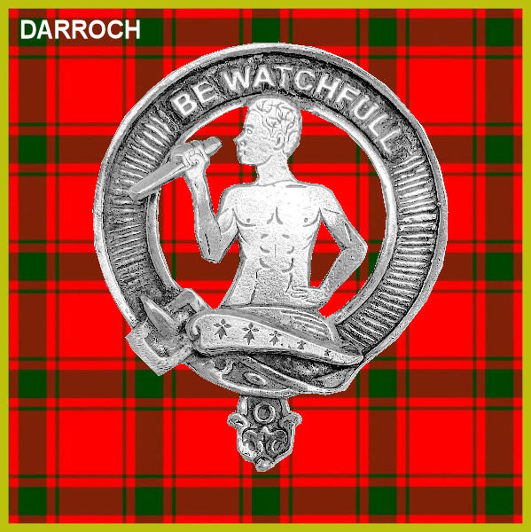Darroch Clan Crest Scottish Cap Badge CB02 - Etsy