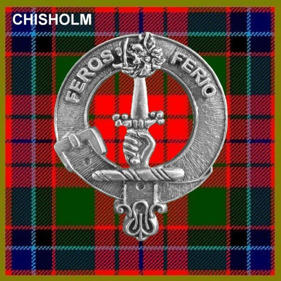 Chisholm Clan Crest Scottish Pewter Cap Badge CB01 - Etsy