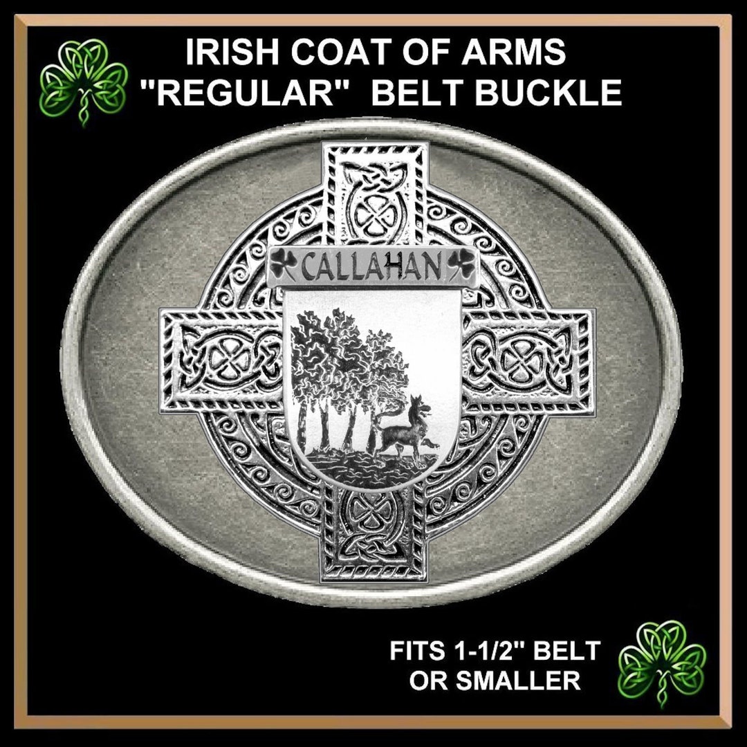 Callahan Irish Coat of Arms Regular Buckle - Etsy