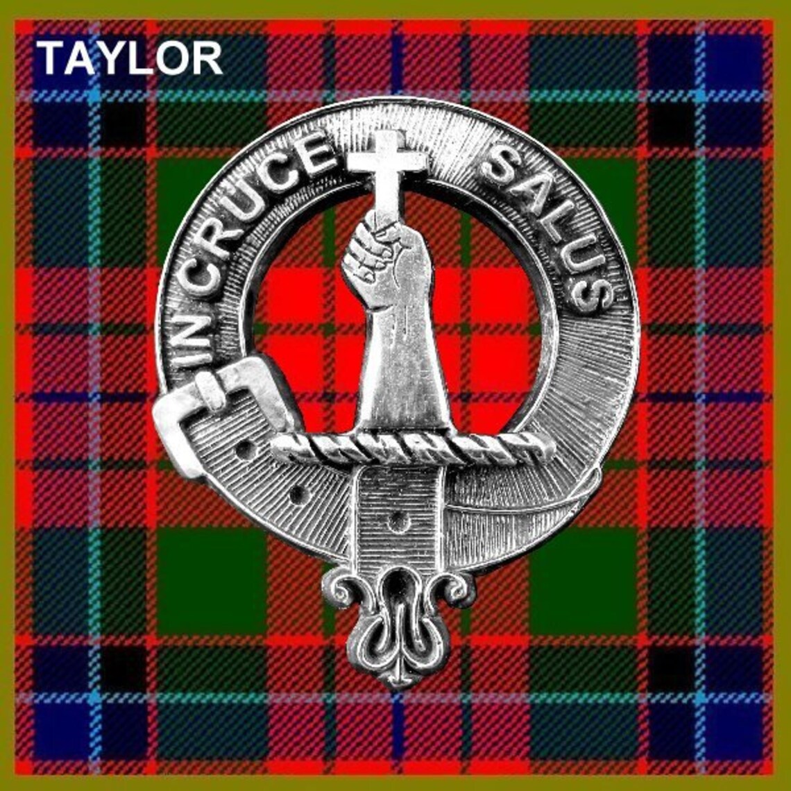 Taylor Clan Crest Scottish Pewter Cap Badge CB01 | Etsy