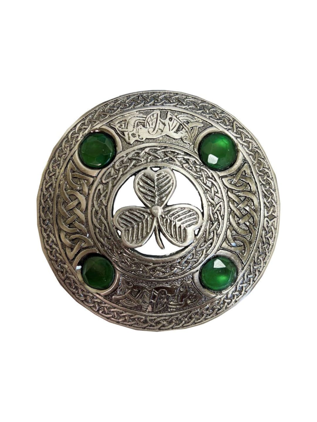 Irish Shamrock Plaid Brooch, Irish Pin - Etsy