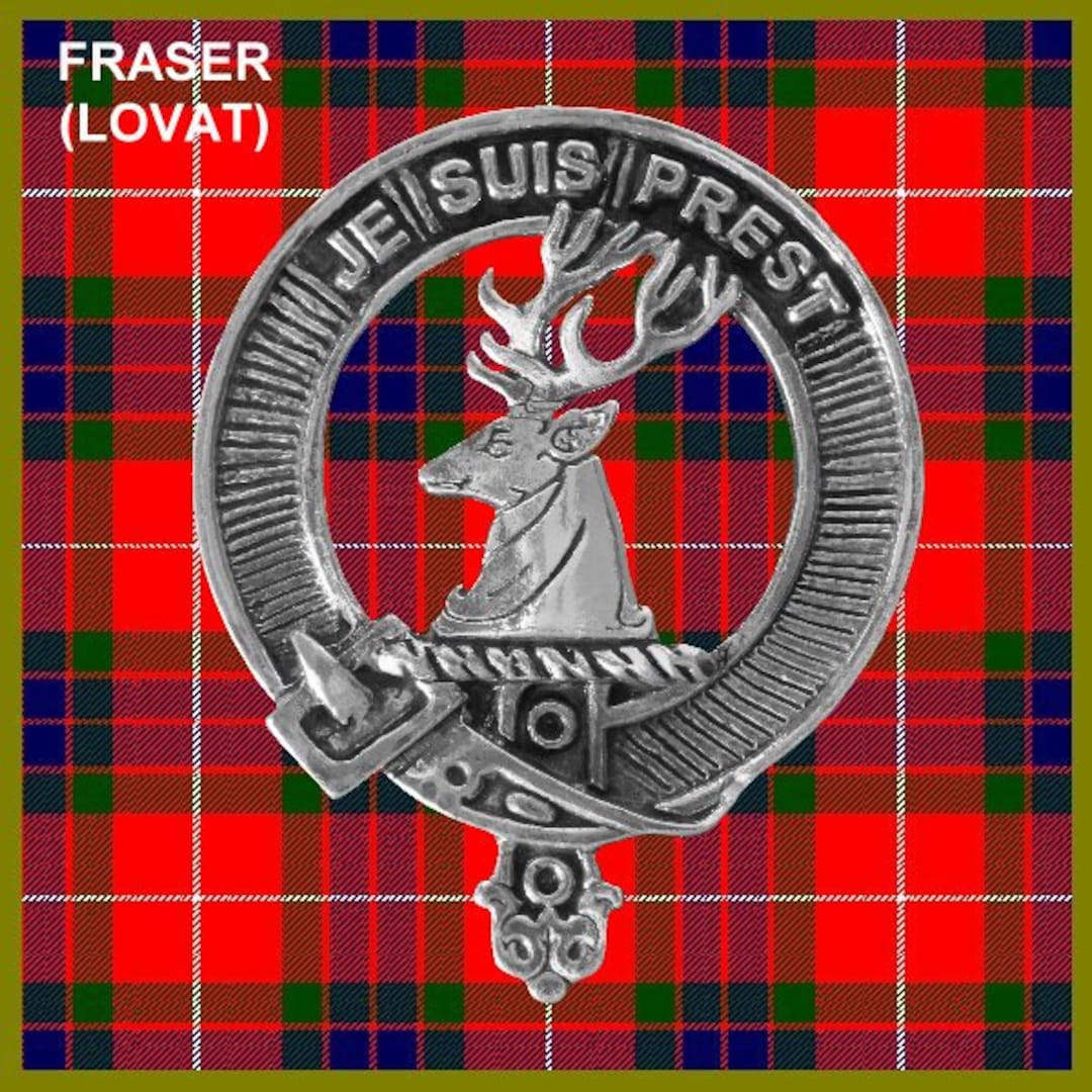 Outlander Inspired Fraser Clan Crest Scottish Cap Badge CB02 - Etsy