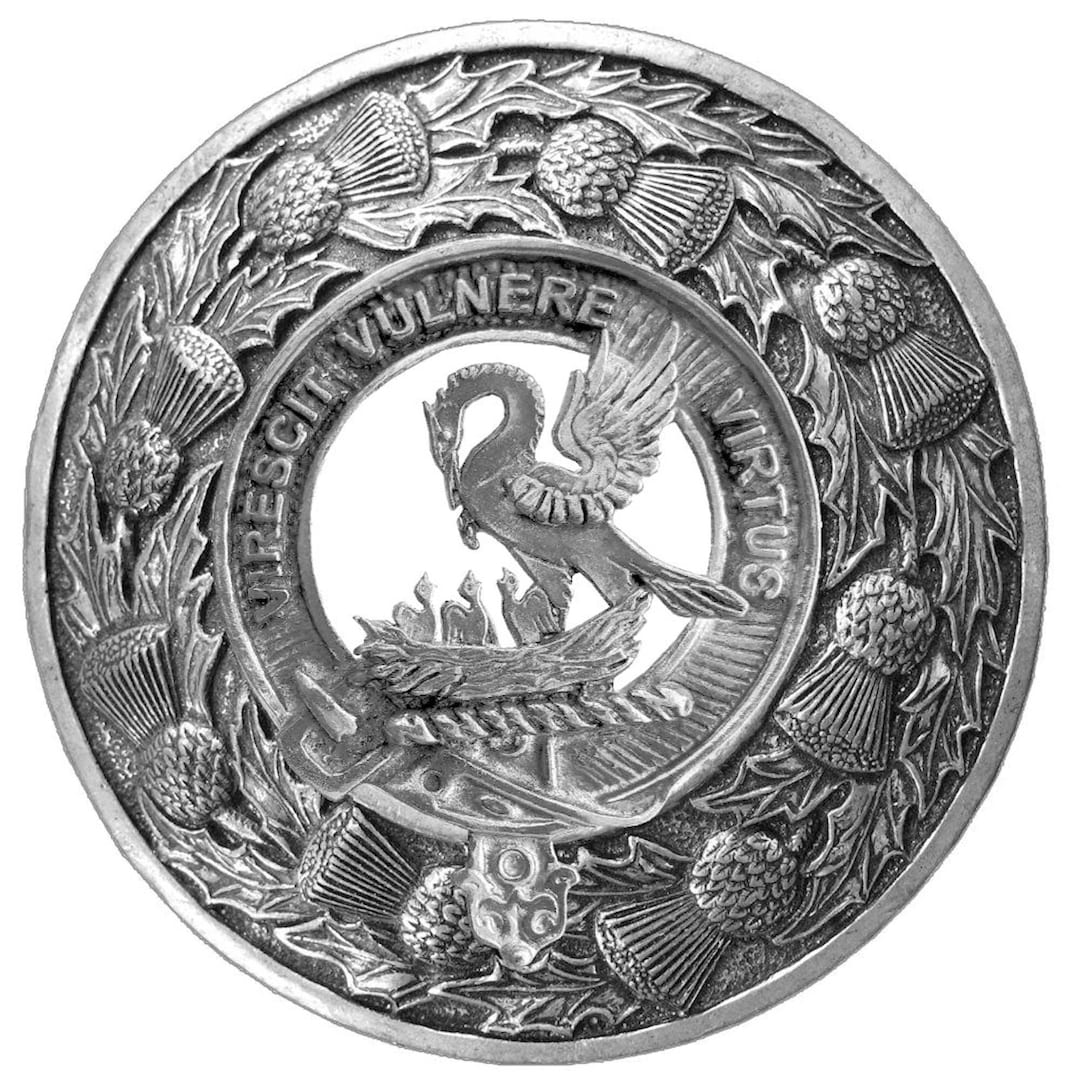 Stewart (royal) Clan Badge Scottish Plaid Brooch - Etsy