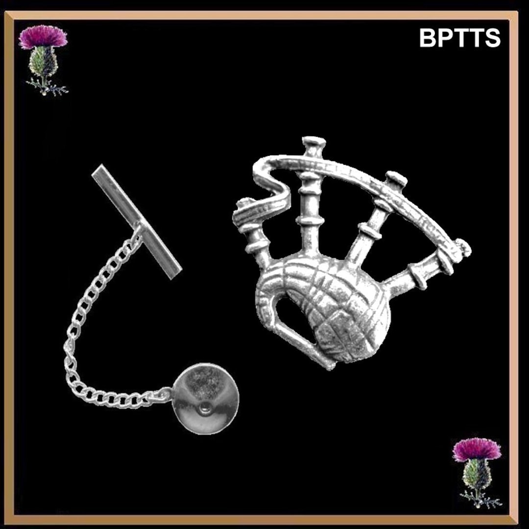 Bagpipe Tie Tack Scottish Lapel Pin BPTTS - Etsy