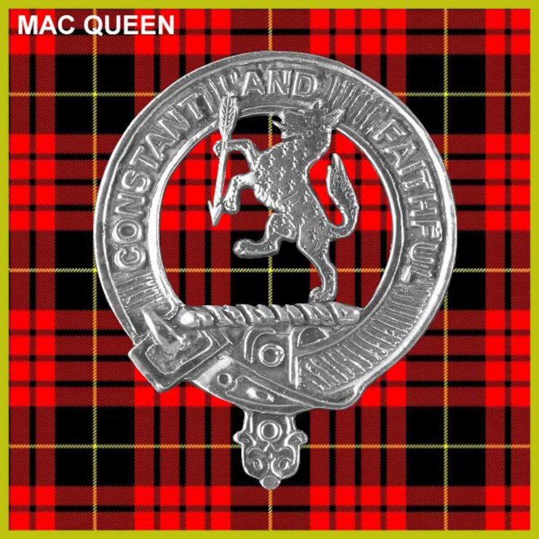 Macqueen Clan Crest Scottish Cap Badge CB02 - Etsy