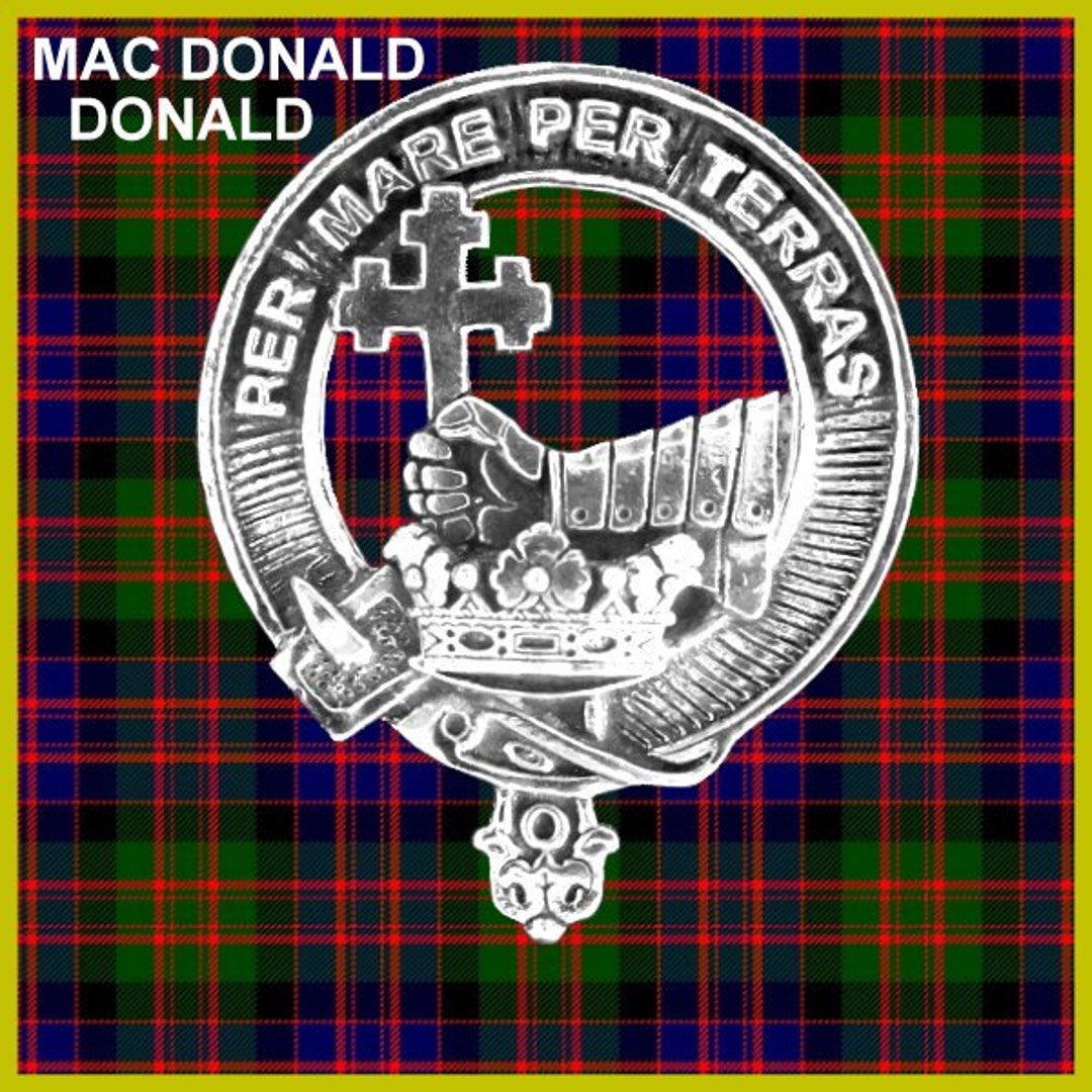 Macdonald Clan Donald Clan Crest Scottish Cap Badge CB02 - Etsy