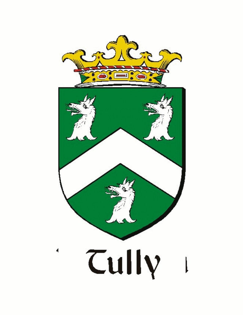 Tully Irish Coat of Arms Sporran Genuine Leather - Etsy
