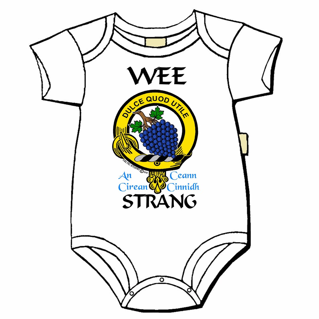 Strang Scottish Clan Crest Baby Jumper - Etsy