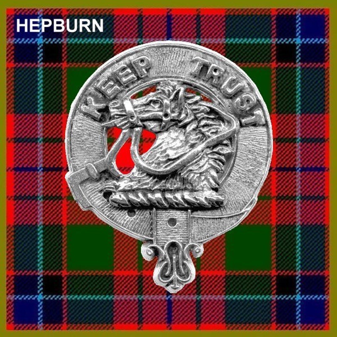 Hepburn Clan Crest Scottish Pewter Cap Badge CB01 - Etsy