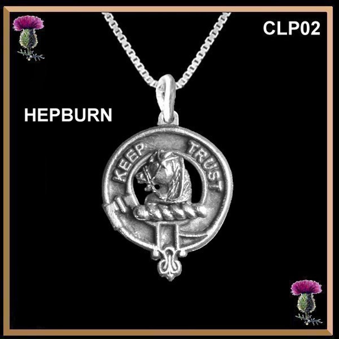 Hepburn Clan Crest Scottish Pendant CLP02 - Etsy