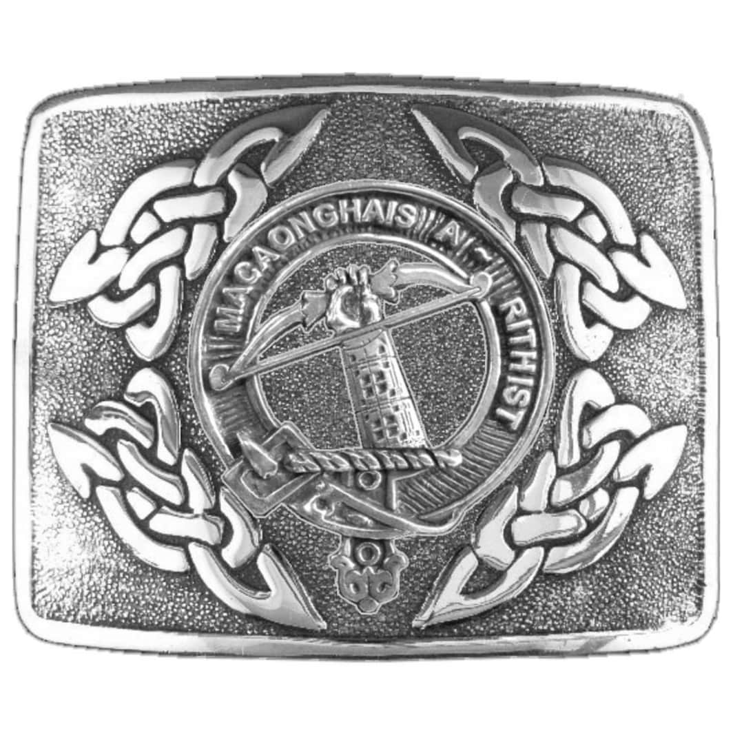 Macinnes Clan Crest Interlace Kilt Belt Buckle - Etsy