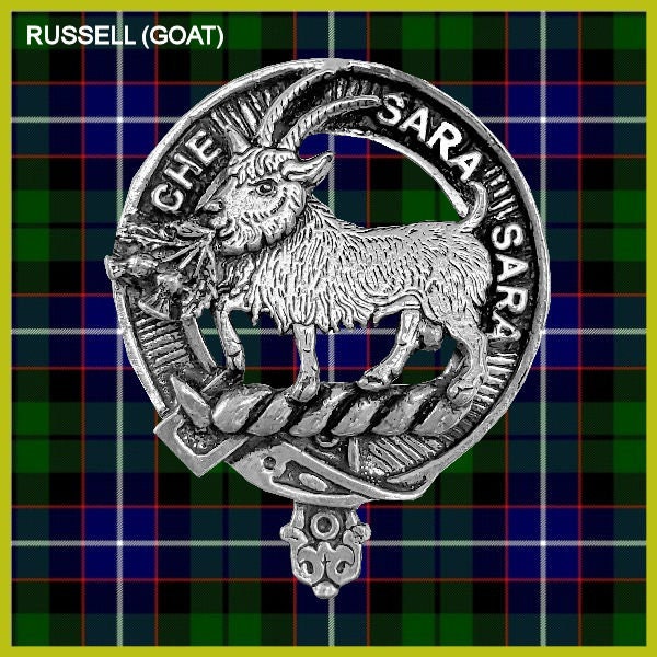 Russell Goat Clan Crest Scottish Cap Badge CB02 - Etsy Sweden